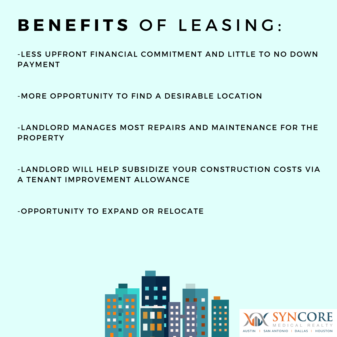 Benefits of Leasing - Syncore Medical - Benefits are Amazing!
